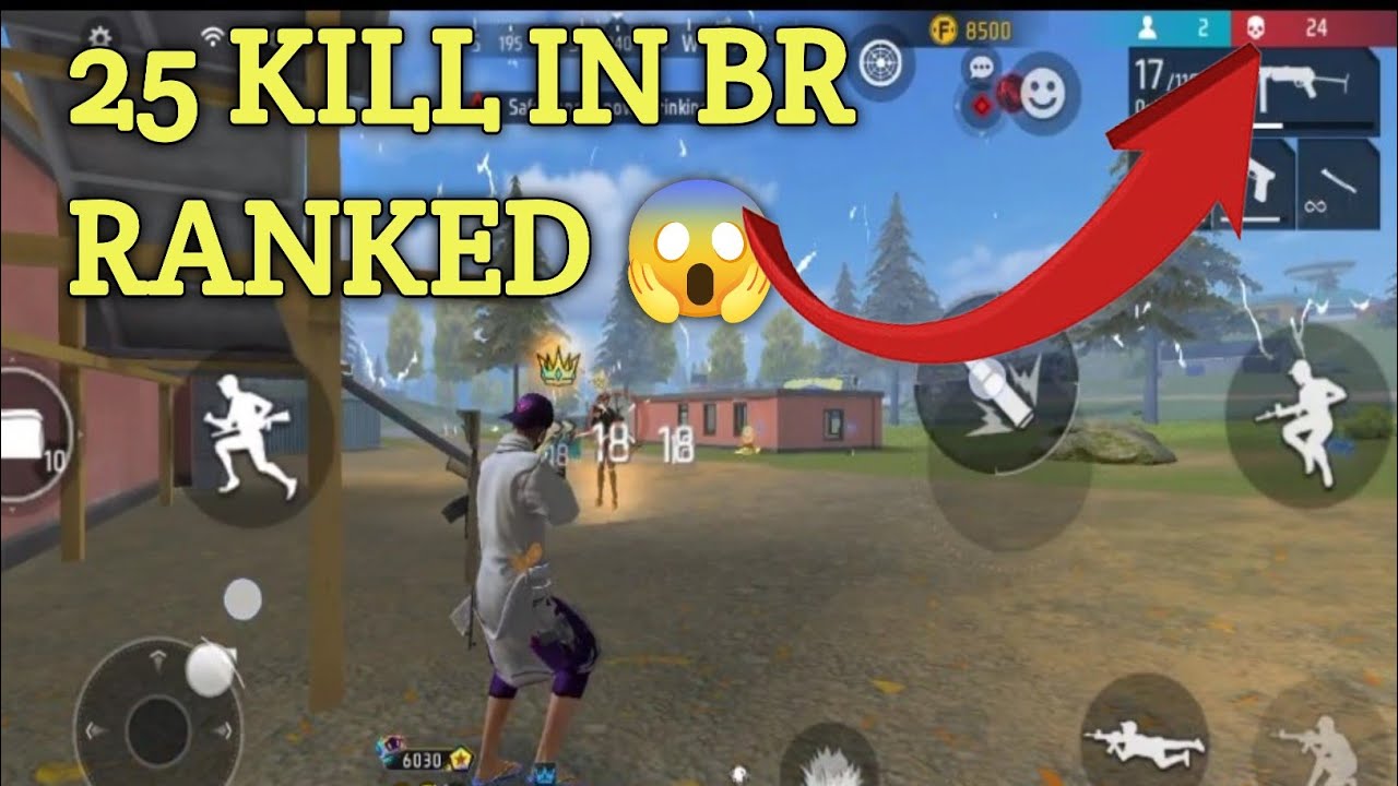 BR - RANKED ME 25 KILL 😱😊 - YouTube