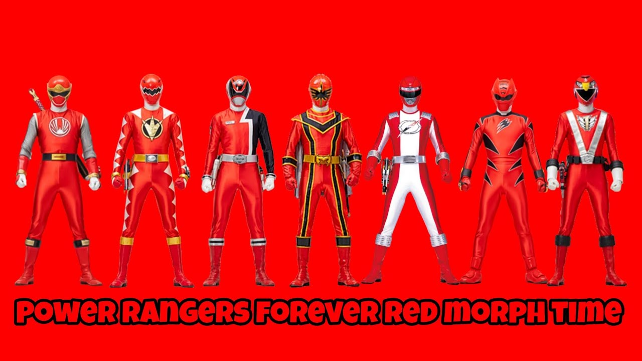 Power rangers red forever morph time double dahir - YouTube