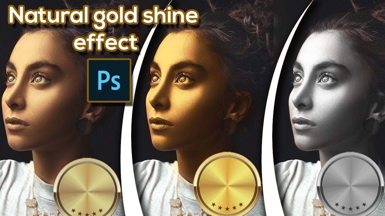 Natural Golden Shine Effect in Photoshop - YouTube