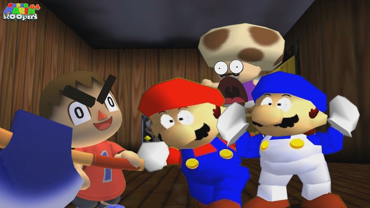 SM64 Bloopers Remastered: Can The Villager Come Out To Play? - YouTube