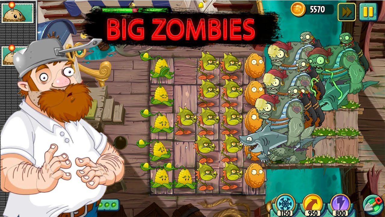 PvZ 2 - Lots of big zombies? easily! | Game walkthrough - YouTube