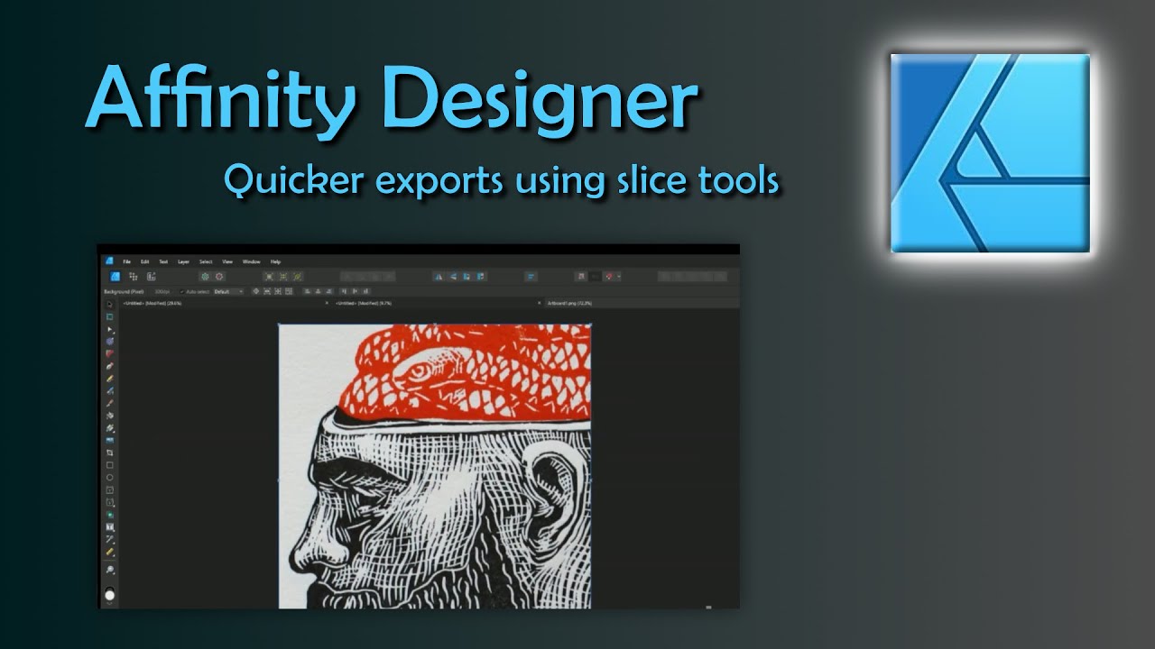 Affinity Designer Tips - Slicing and exporting multiple images using artboards - YouTube