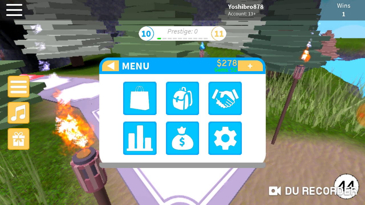 Roblox with my friend Gilbert! He has a channel ill tell u guys it now ...