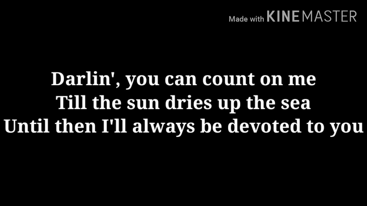 DEVOTED TO YOU - EVERLY BROTHERS W/LYRICS - YouTube