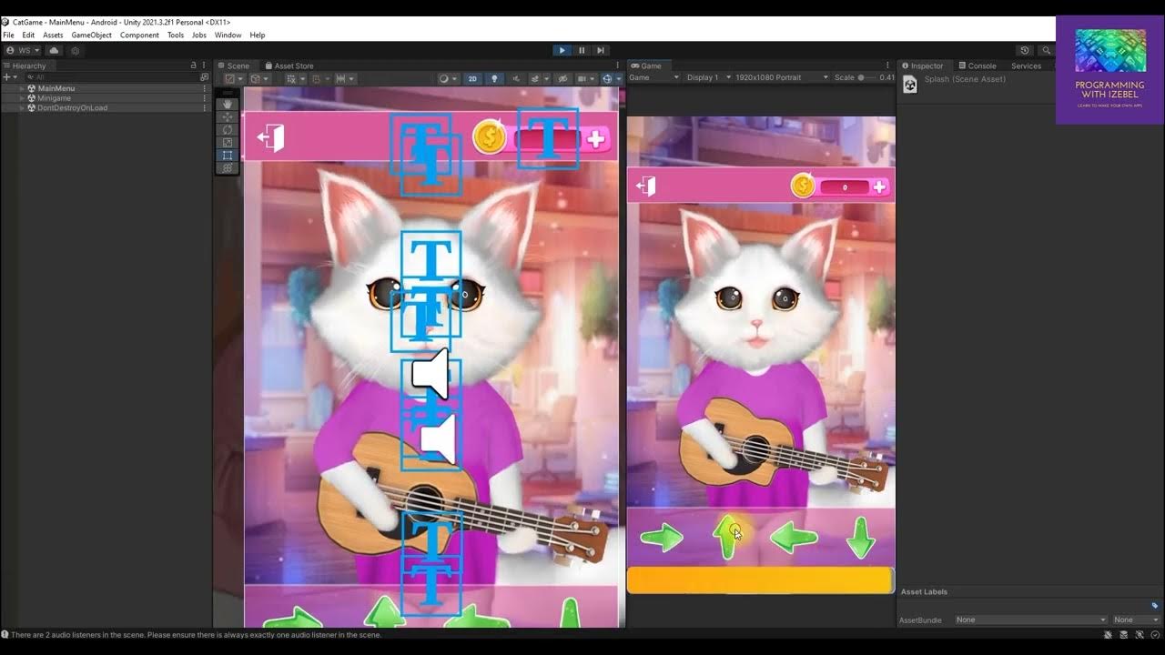 Cat Dressup MiniGame - GamePlay - Unity 2D - YouTube