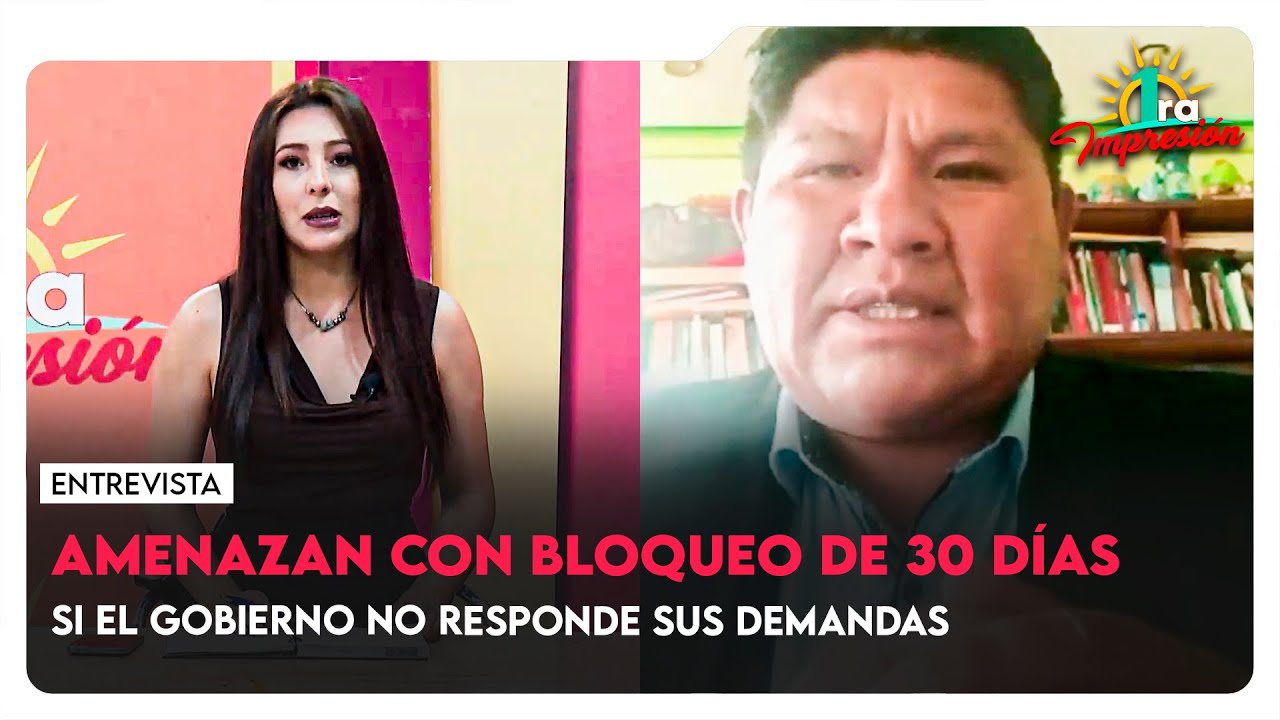 Entrevista a Pablo Merma, dirigente Tupac Katari | Amenazan con bloqueo ...