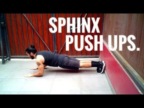 Sphinx push ups, Flexiones esfinge calistenia. - YouTube