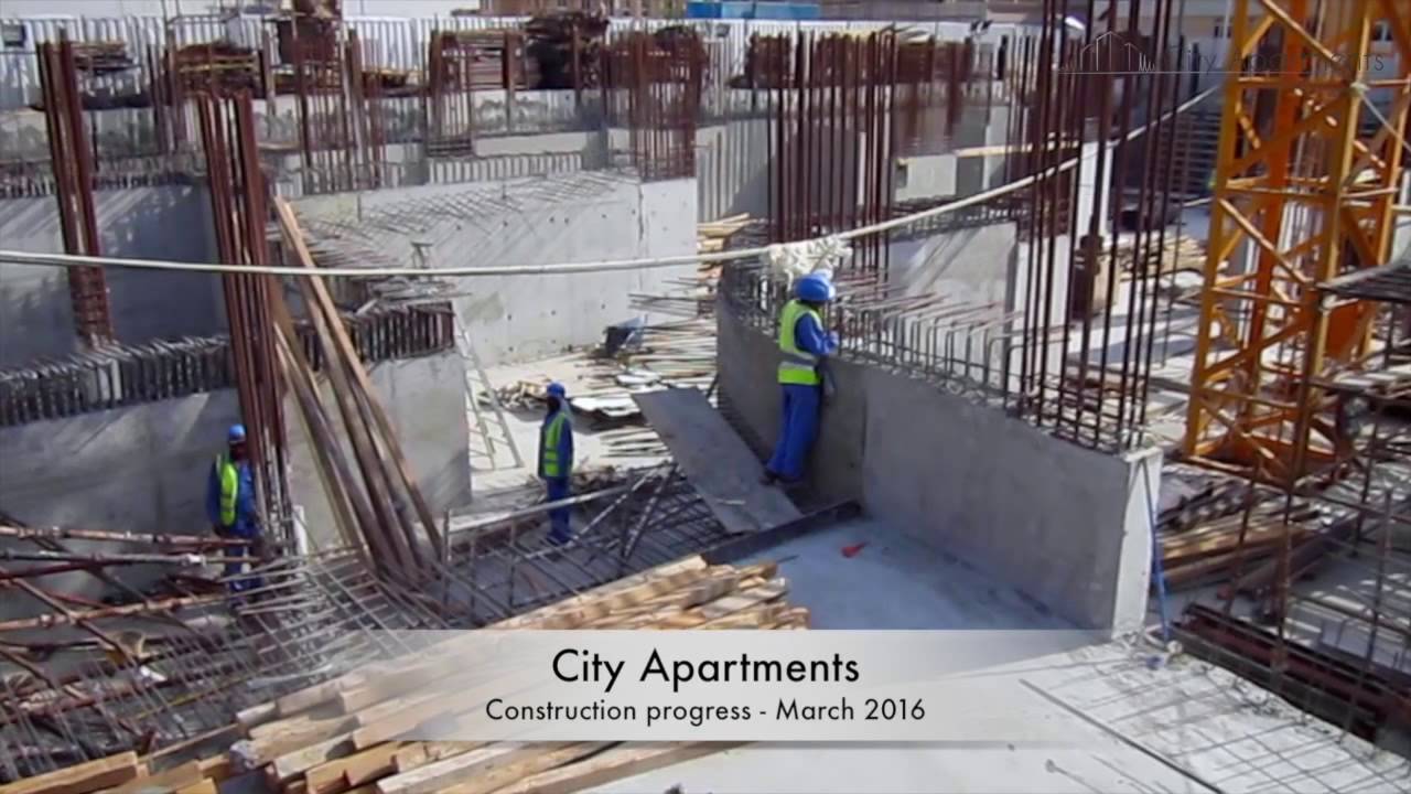 City Apartments - Construction progress-March 2016. - YouTube