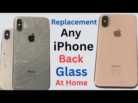 How To Replacement Any iPhone Back Glass Cracked | iPhone Back Glass ...