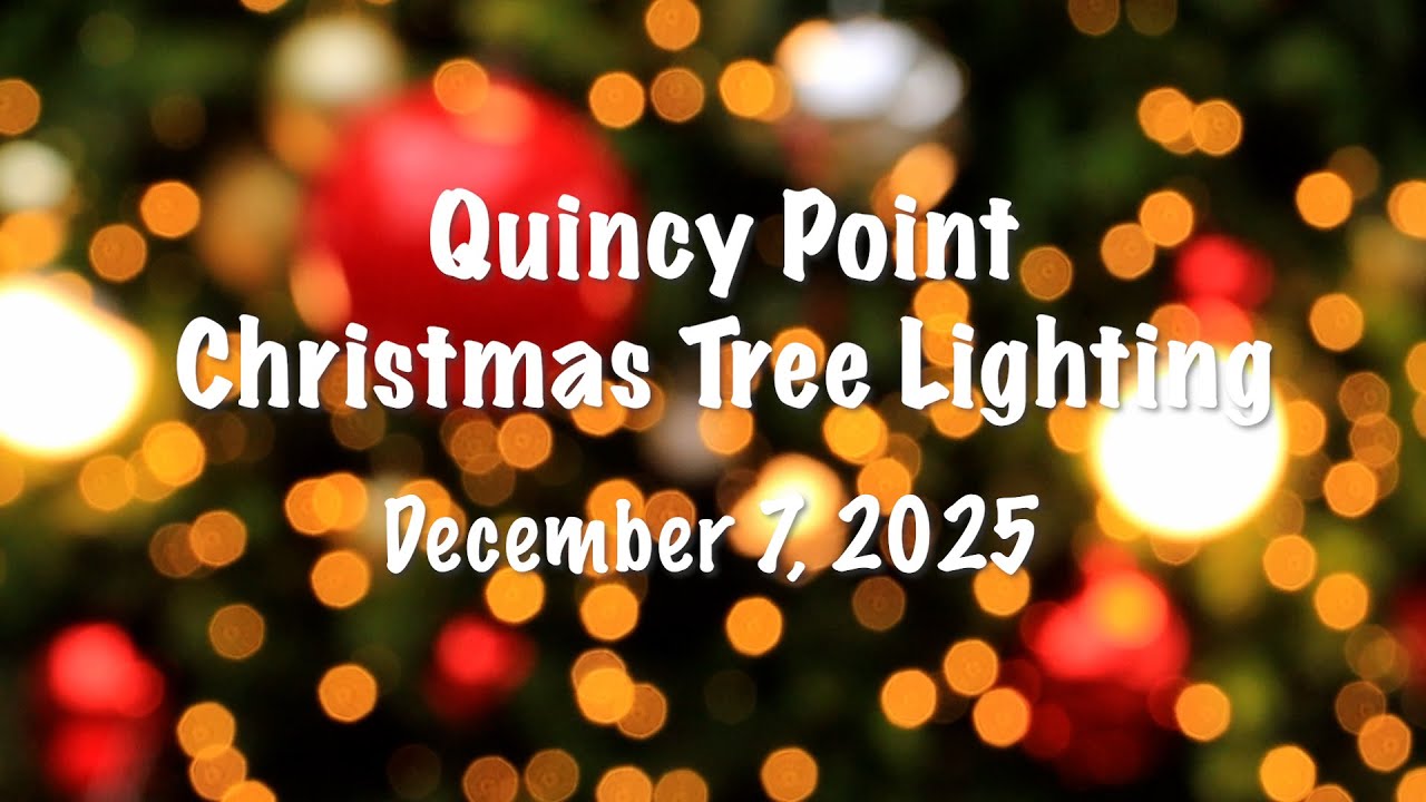 Quincy Point Christmas Tree Lighting (12/7/2025) - YouTube