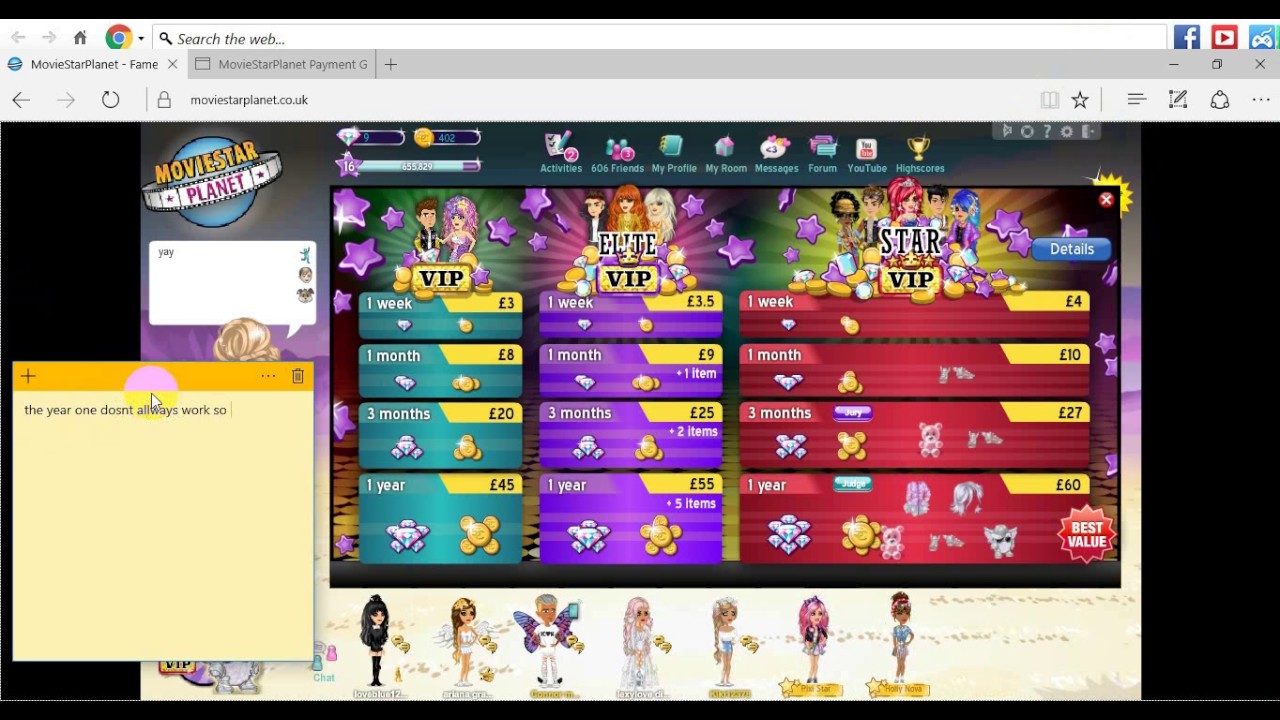 how to get a free vip on moviestarplanet (msp) - YouTube