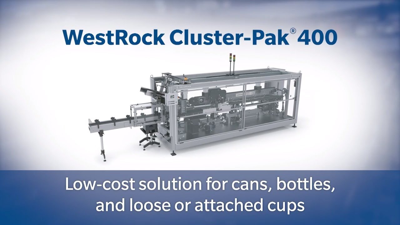Cluster-Pak® 400 Beverage Packaging System | WestRock - YouTube