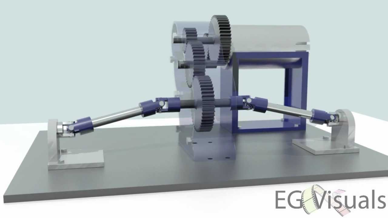 Simple Gear Animation - EG Visuals - YouTube