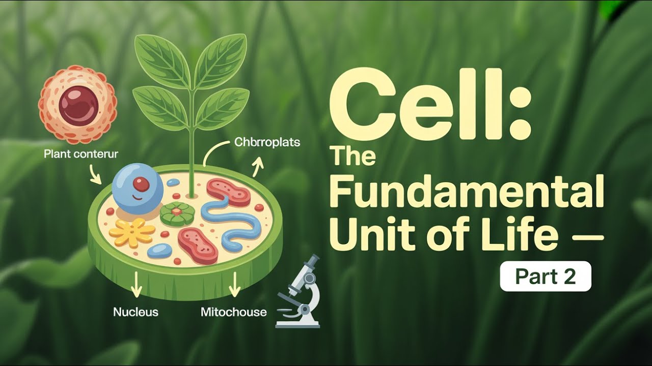 Class 9 Science | Biology | Cell – The Fundamental Unit of Life Part 2 ...