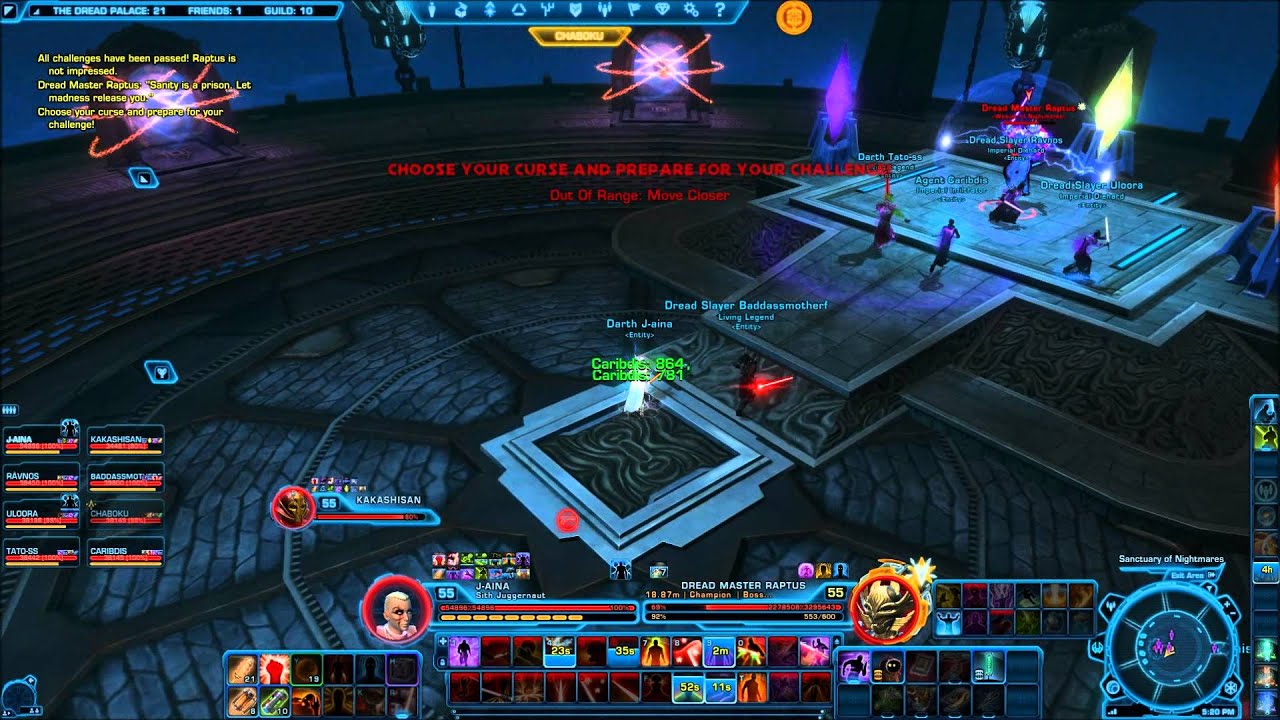 SWTOR Dread Master Raptus - HM - Tank Pov - YouTube