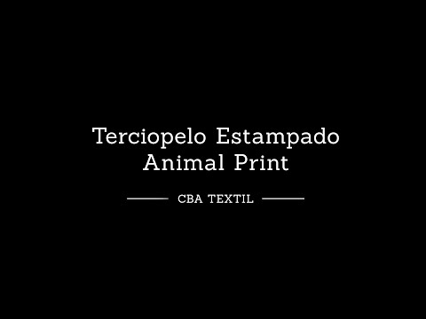 Terciopelo Estampado Animal Print 60850
