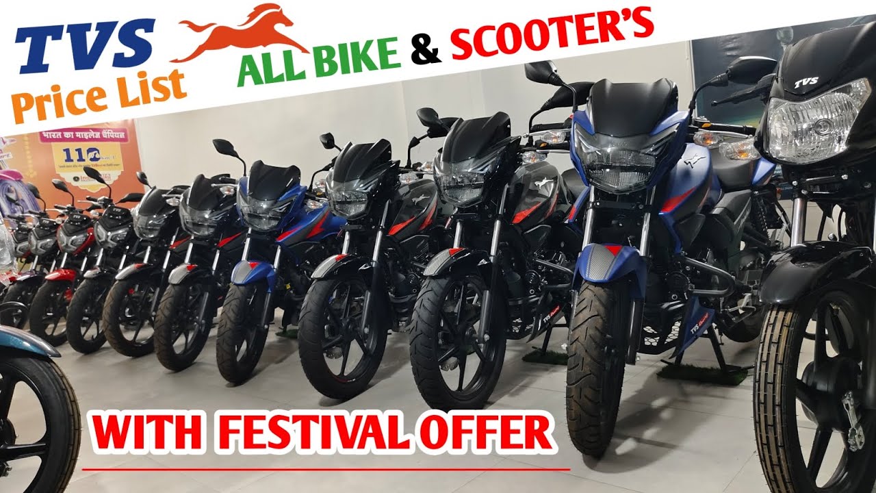 2024 TVS All Bikes & Scooters Price List With Festive Offers | Full ...
