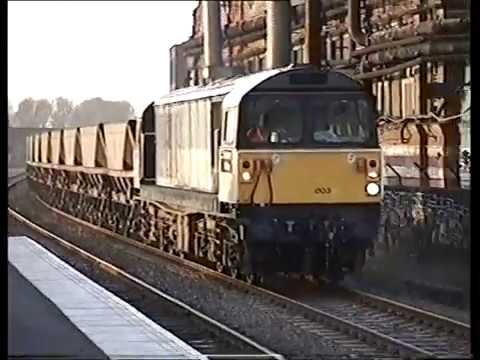 Class 58's top and tail Coal Train - Loughborough 18th October 1994 ...