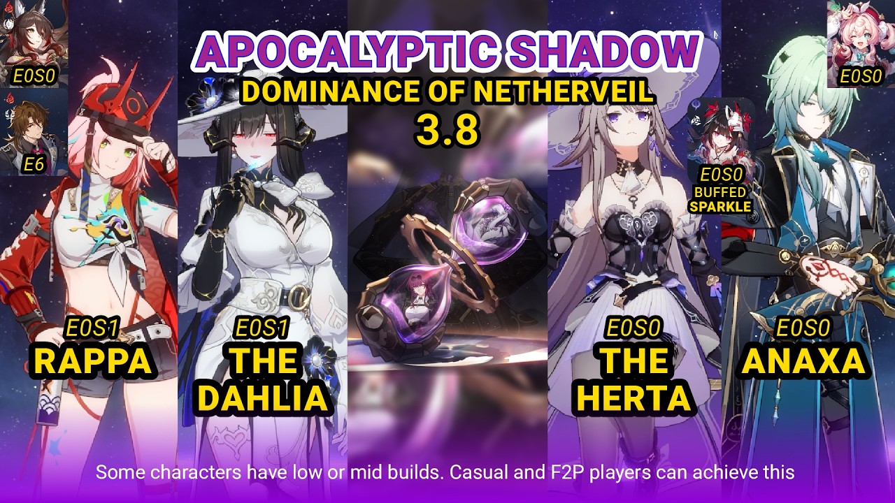 Buffed Sparkle in The Herta Team x Rappa | Apocalyptic Shadow v3.8 ...