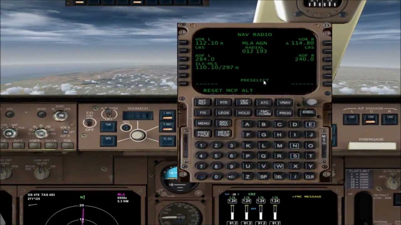 Boeing 747 PMDG tutorial en español configuracion FMC programar STAR ...