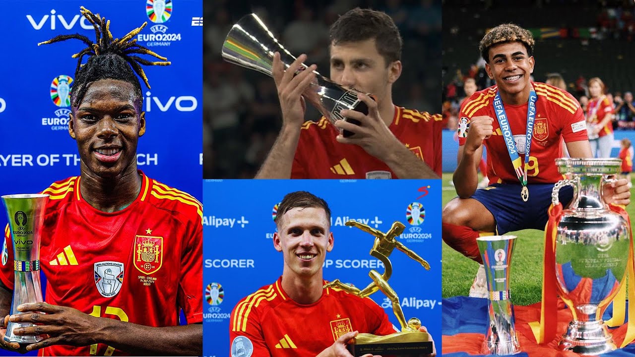 UEFA Euro 2024 Player of the Tournament Young Player, Team of ...