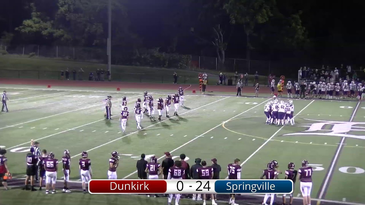 Dunkirk Marauders Vs Springville Griffins Mens Varsity Football ...