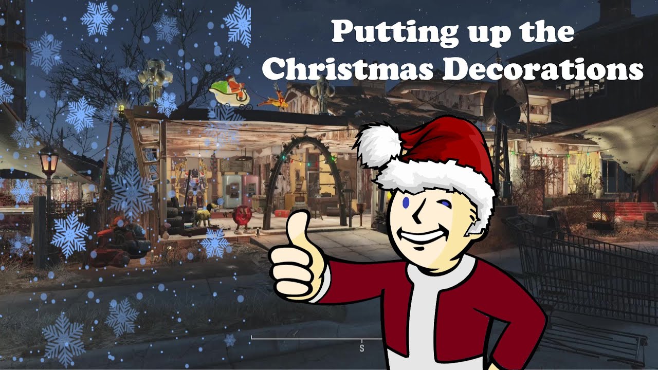 Putting up the Christmas Decorations - Fallout 4 - Settlement Tour ...