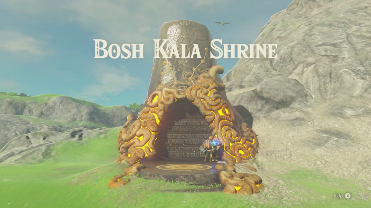 ZELDA BREATH OF THE WILD Outpost Ruins And Bosh Kala Shrine The Wind ...