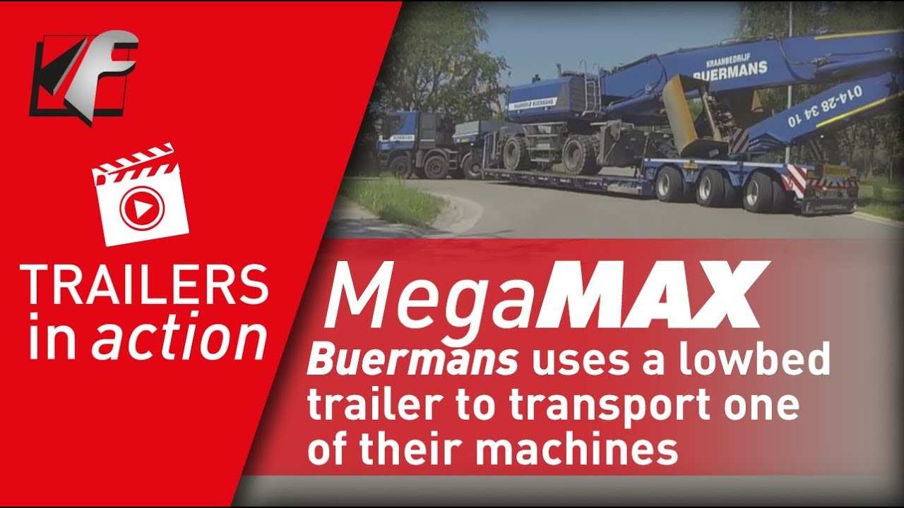 FAYMONVILLE MegaMAX - Buermans uses a lowbed trailer to transport one ...