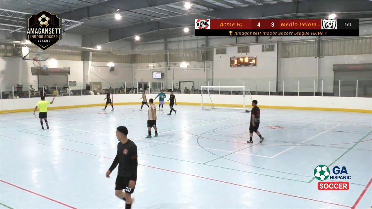 Amagansett Indoor Soccer League - Libre: Acme FC vs Peloteros FC - YouTube