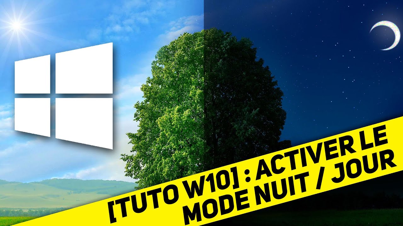 Activer le MODE NUIT sur Windows 10 (dark theme) - YouTube