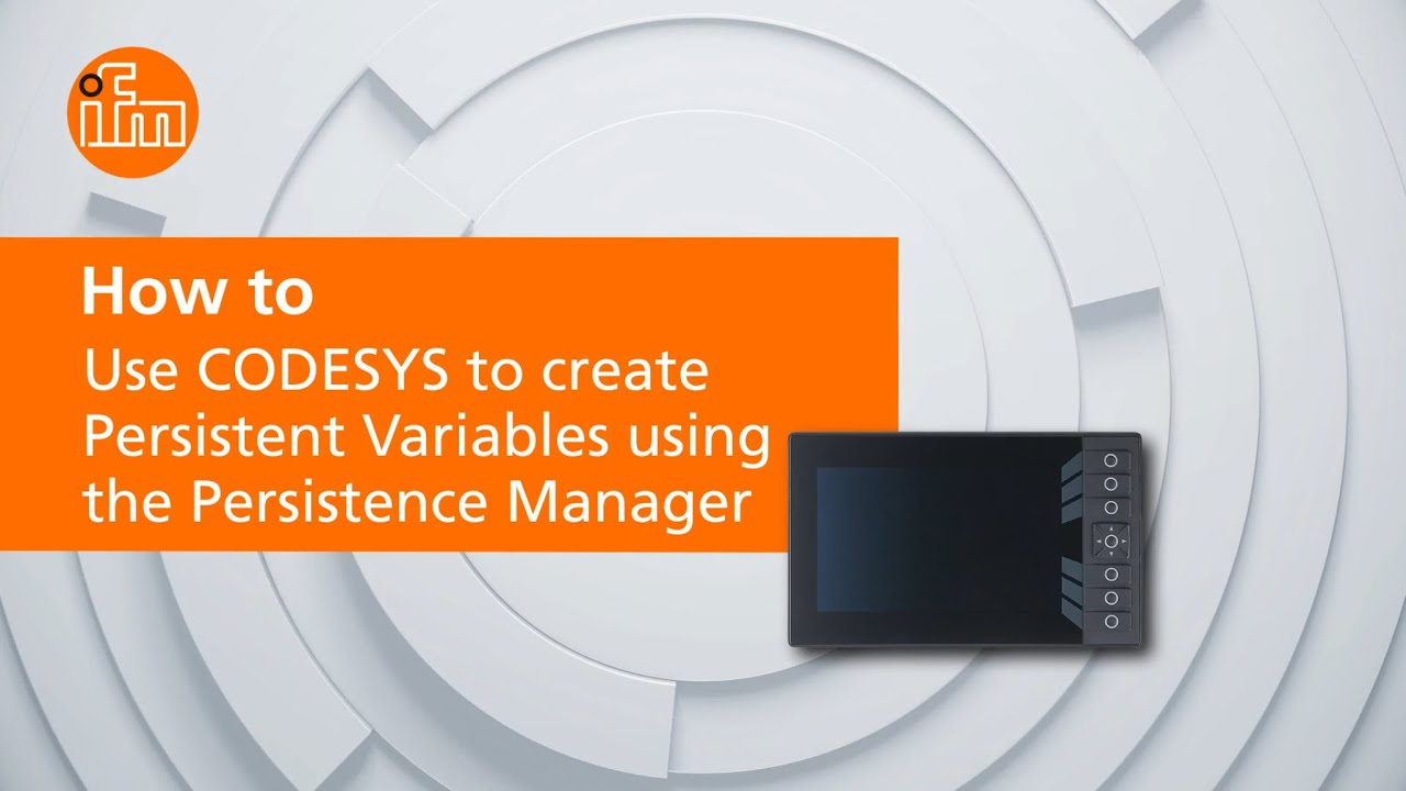 How to use CODESYS to create Persistent Variables - YouTube