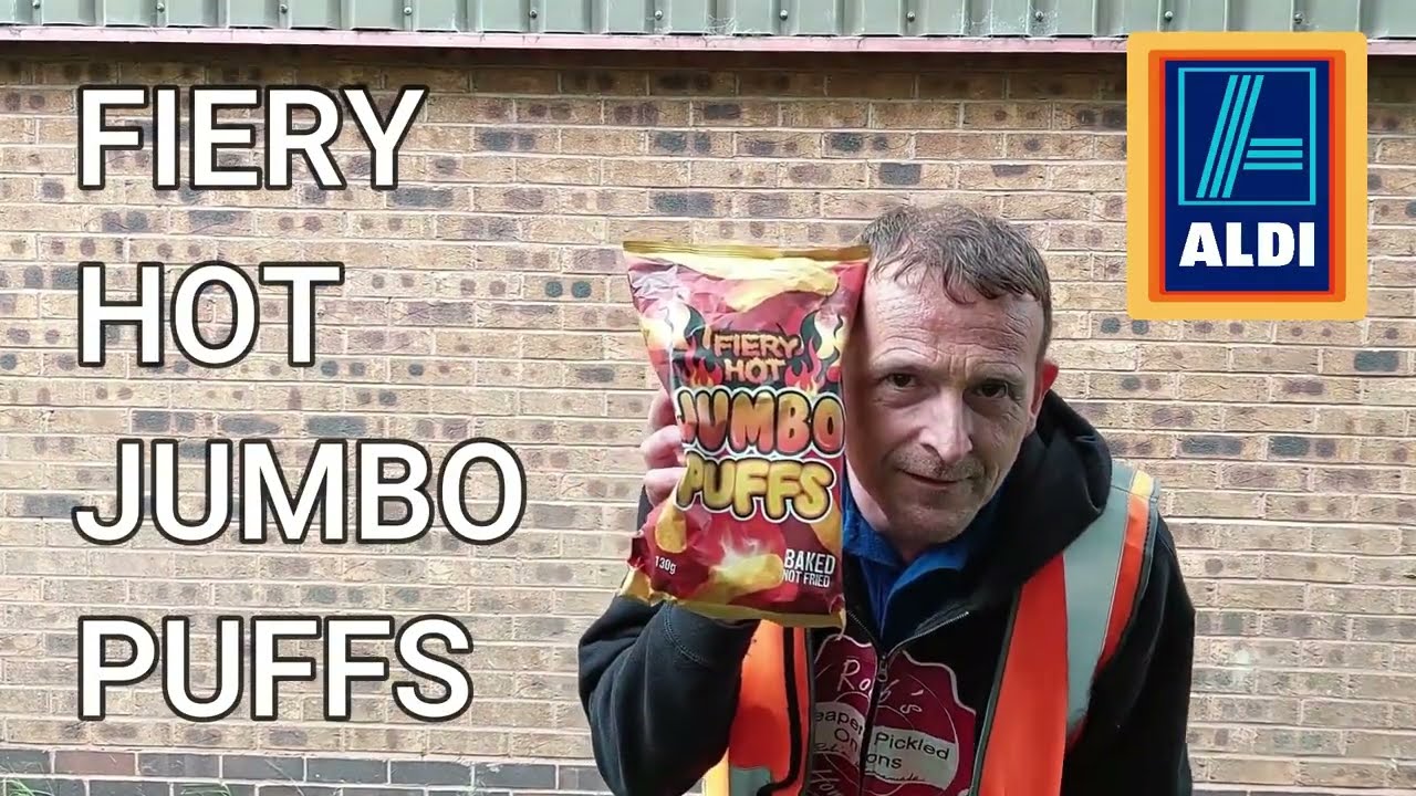 Aldi Fiery Hot Jumbo Puffs - YouTube