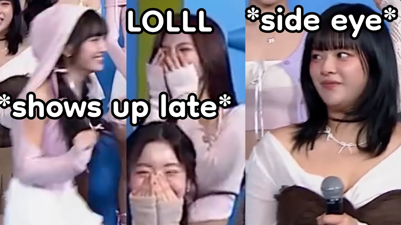 momo shows up *LATE* to music show interview (and gets side-eyed) - YouTube