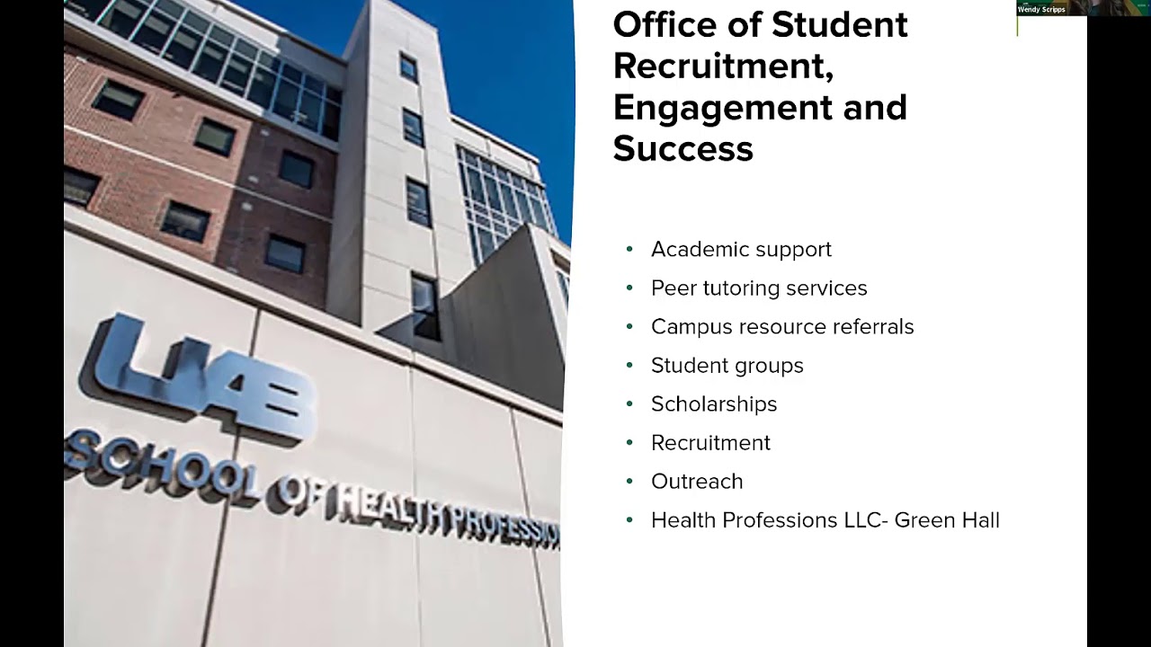 UAB School of Health Professions Office of Student Recruitment ...