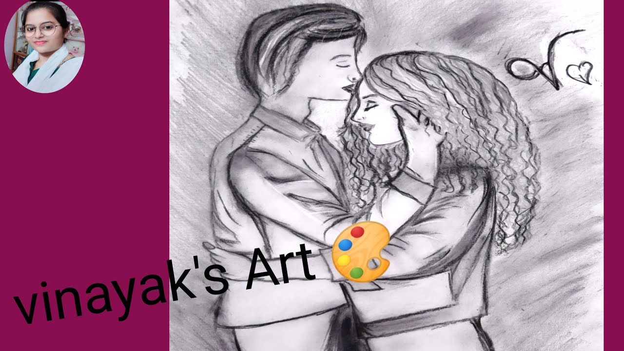How to draw a couple drawing || easy pencil drawing || pencil shading ...