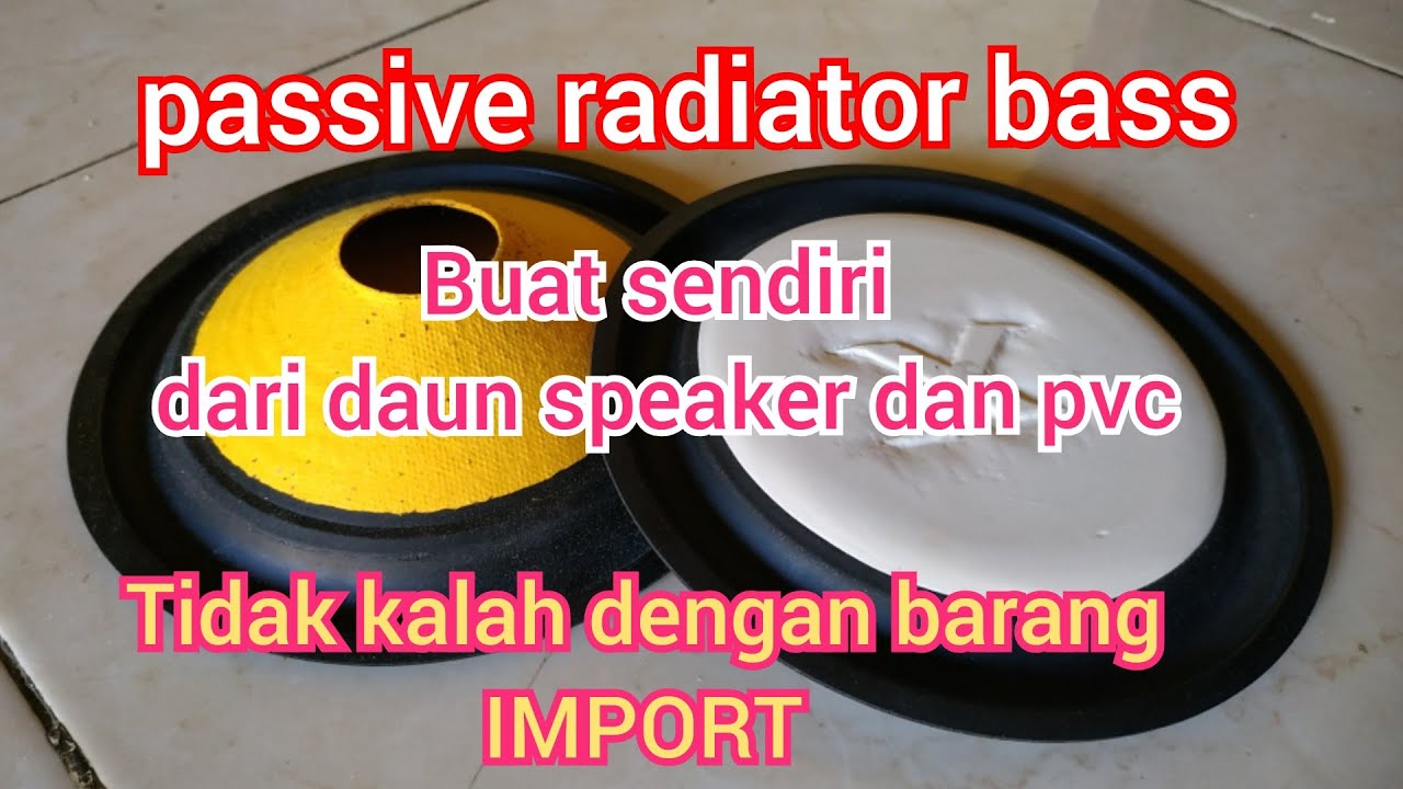 passive radiator diy - YouTube