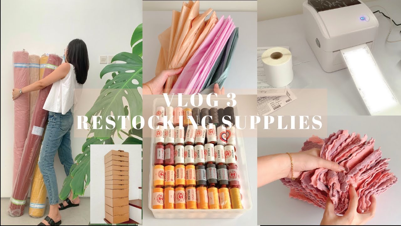 STUDIO VLOG #3 // RESTOCKING SUPPLIES // SMALL BUSINESS OWNER // ENG ...
