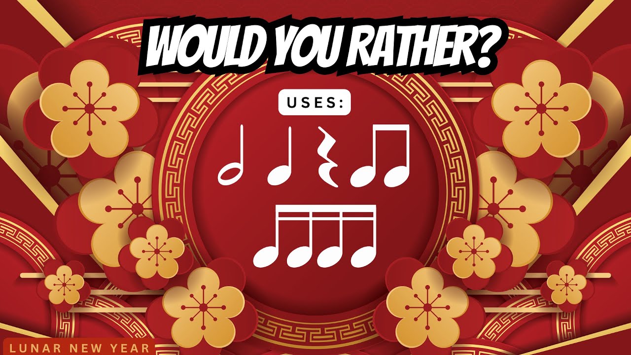 "Would You Rather" Music Clap or Play-Along--Lunar New Year's Rhythms ...