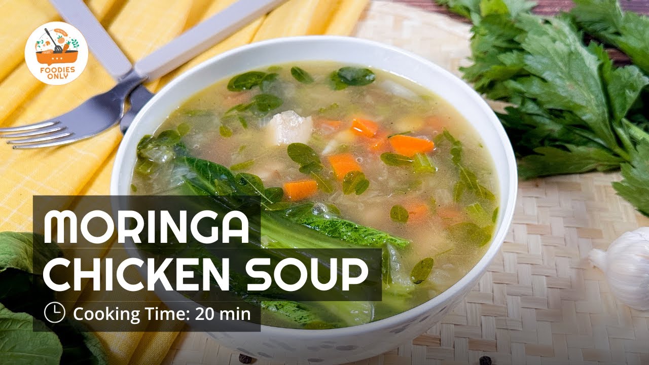 Delicious Moringa Chicken Soup🌿 | Homemade Drumstick Leaf Chicken Soup ...