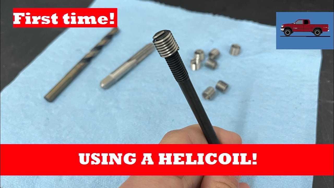 Repairing mangled threads with a Helicoil kit - YouTube