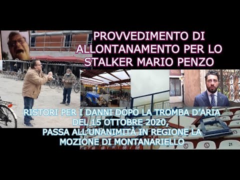 TG AZZURRA: PROVVEDIMENTO DI ALLONTANAMENTO PER LO STALKER MARIO PENZO ...