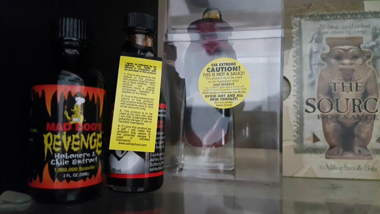 The worlds hottest extracts and chilli sauses - YouTube