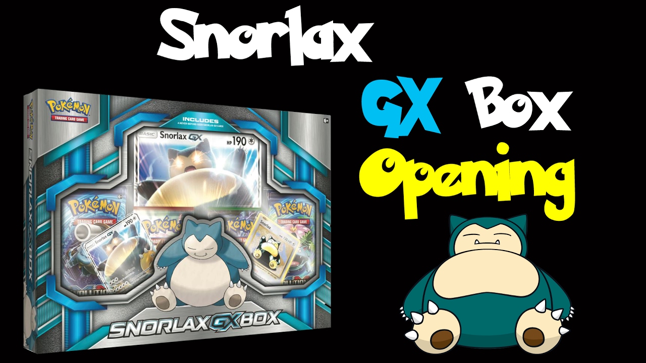Snorlax GX Box Opening - YouTube