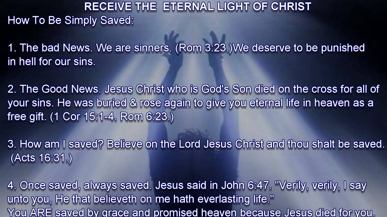The Light of truth, Jesus Christ - YouTube