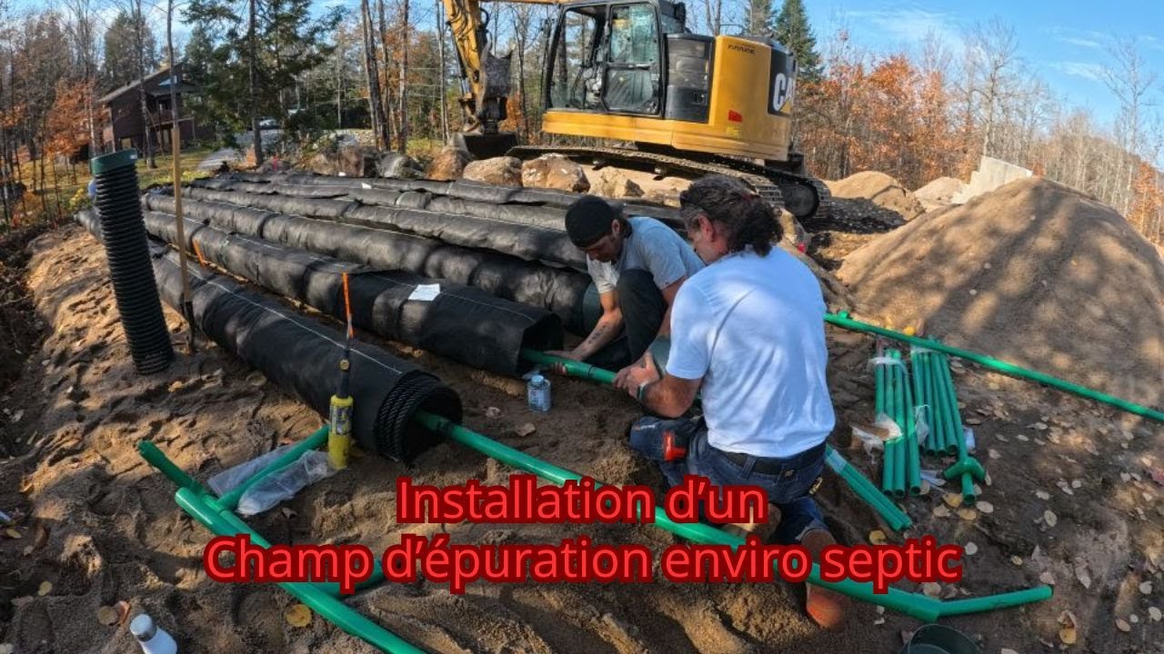 Comment faire l’excavation et l’installation d'un champ enviro septic + station de pompage ...