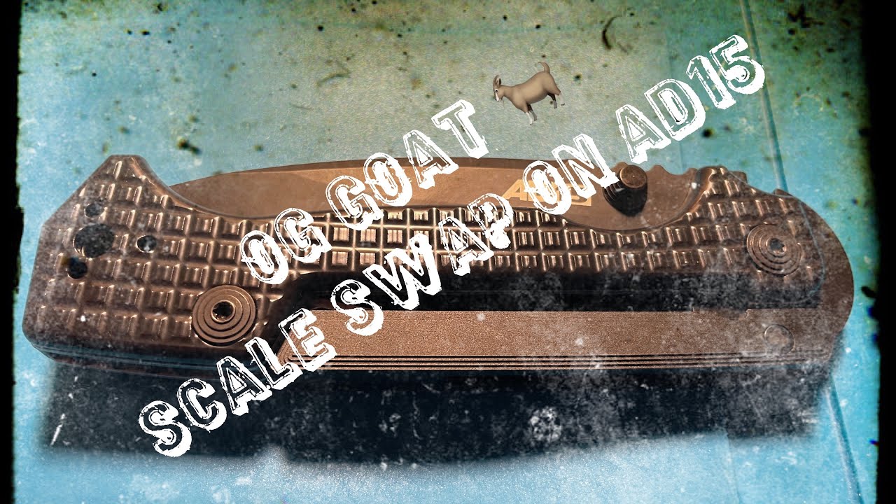 Installing OG Goat 🐐 scales on Coldsteel AD15 - YouTube