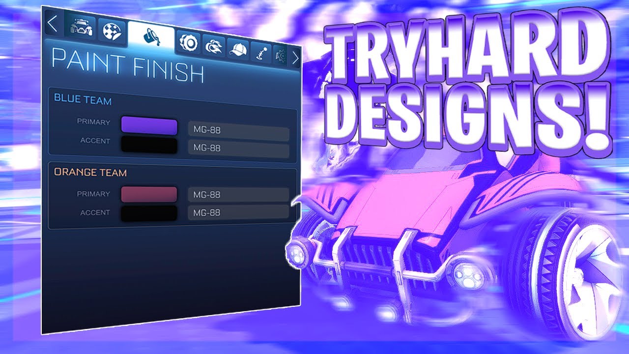 TOP 10 BEST TRYHARD DESIGNS OF SEASON 6!! (Rocket League Cars Designs ...