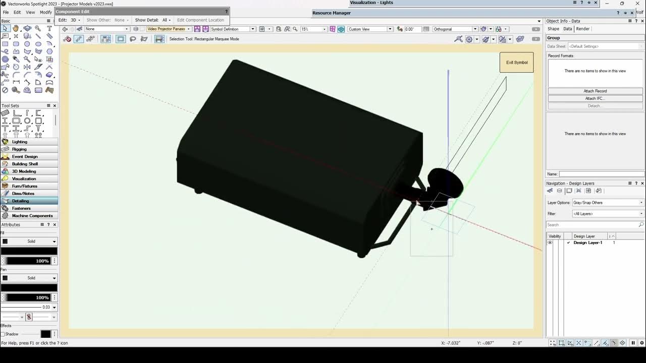 Vectorworks: Adding a custom Projector to the Video Screen Tool(Panasonic LEU100/LEW200) - YouTube