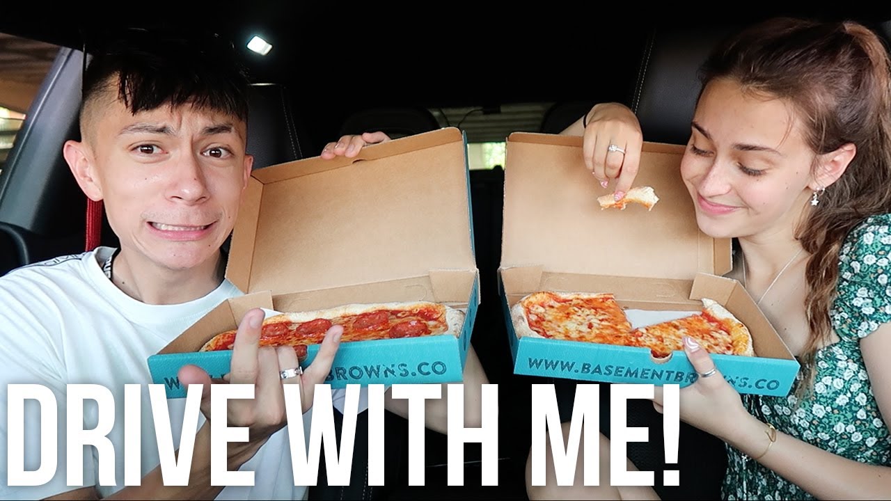 DRIVE WITH ME & CHLOE TO GET PIZZA!!!! - YouTube